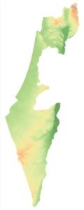 Israel 3D Model C4D OBJ – Terrain Height & Textured Game Ready Map