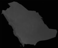 Saudi Arabia 3D Model Terrain Map for 3D Design and Art