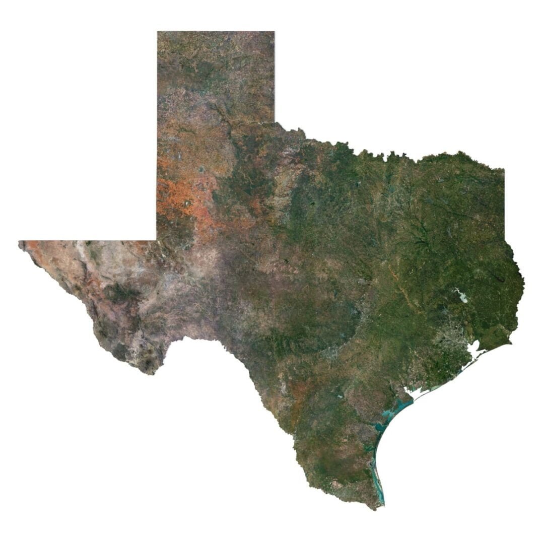Kansas State 3D Model Terrain Map for 3D Design and Art