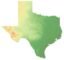 Texas State 3D Model Terrain Map for 3D Design and Art