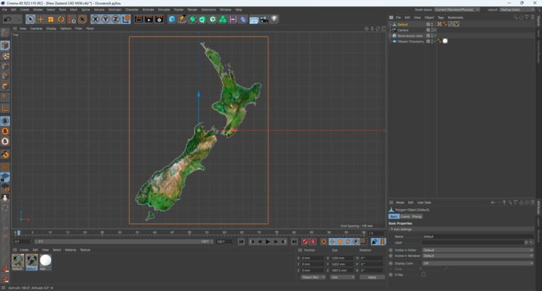 New Zealand Terrain Map 3D Model | Elevation & Topography