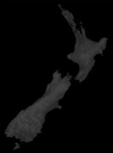 New Zealand Terrain Map 3D Model | Elevation & Topography