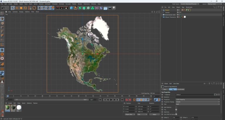 North America 3D Map | High-Resolution Topography for Designers