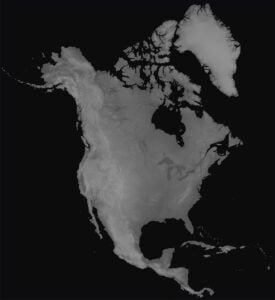North America 3D Map | High-Resolution Topography for Designers