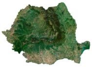 Romania 3D Model Terrain Map for 3D Design and Art.