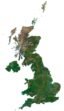 United Kingdom 3D Model Terrain Map for 3D Design and Art.