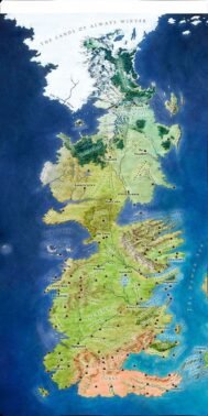 Westeros 3D Map STL | Game of Thrones 3D Model (OBJ, C4D)
