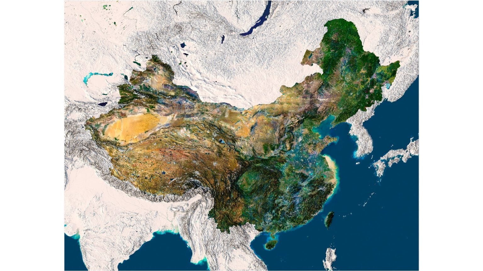 China 3D Map - Perfect for Education and Decor