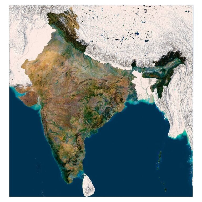 India 3D Map High-Quality - Perfect for Education and Decor