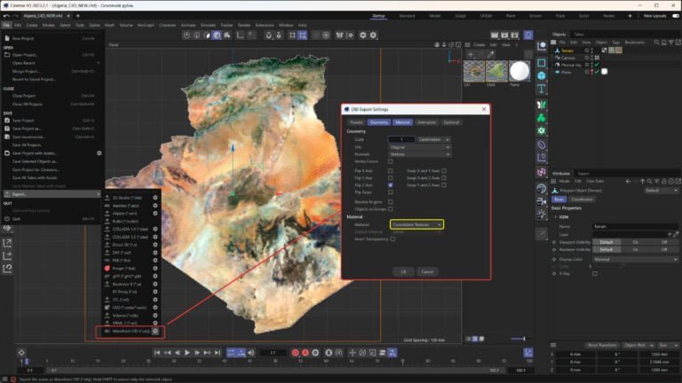 How to convert a model from C4D to OBJ? – 3D Models and 3D Maps