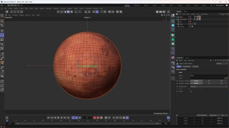Mars Planet 3D Model | Realistic Mars Model for Research & Decor