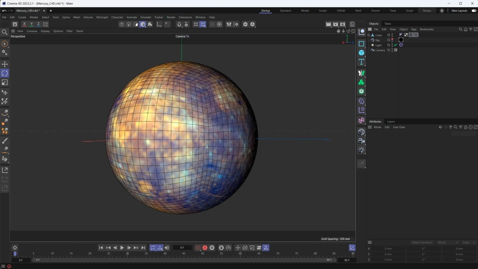 3D Model of Mercury | High-Resolution Mercury Planet Model