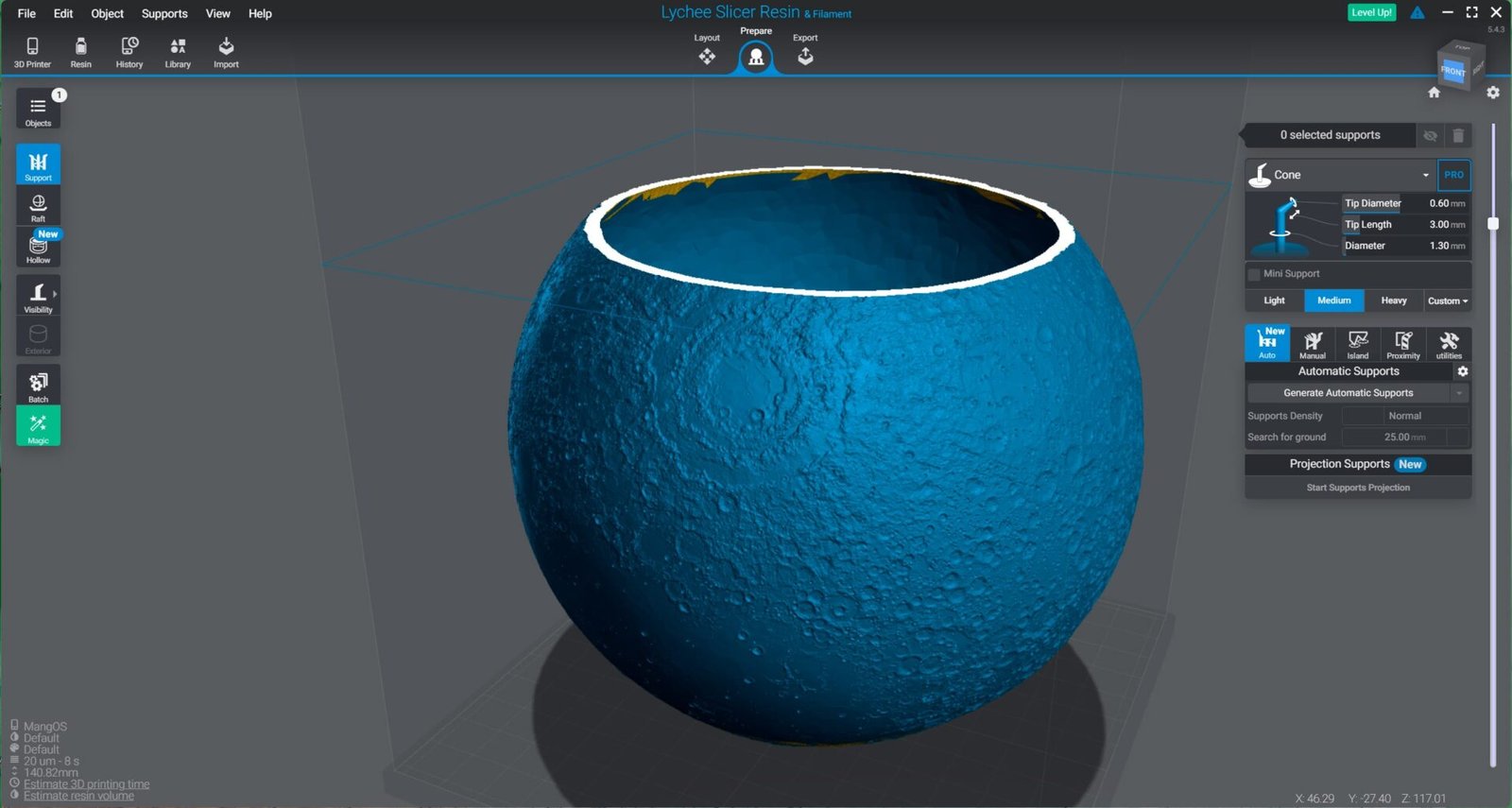 Moon STL 3D Model – Highly Detailed for 3D Printing