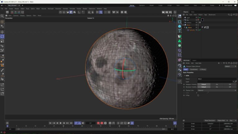 Realistic 3D Model of the Moon | Lunar Surface for VR and Science