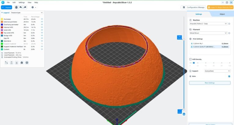 Moon STL 3D Model – Highly Detailed for 3D Printing