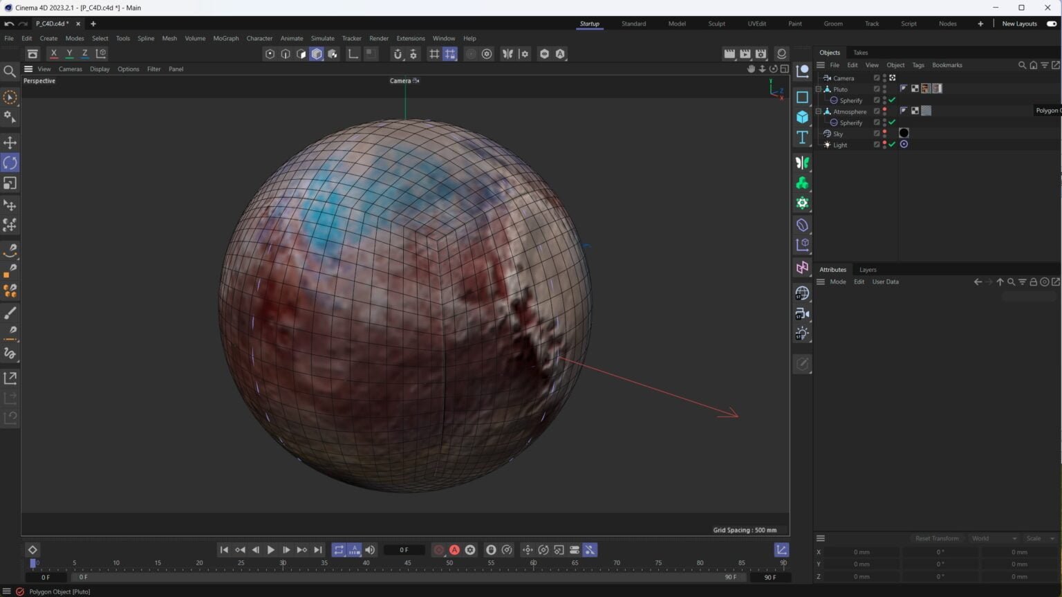 3D Model of Pluto | High-Quality Pluto Planet Model
