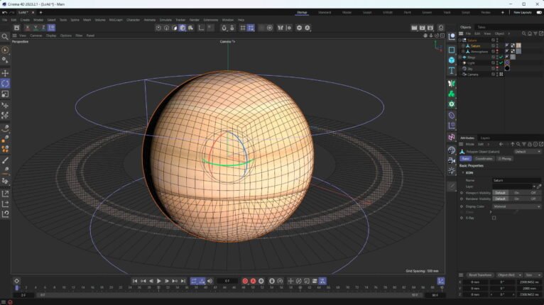 3D Model of Saturn | High-Quality Saturn Planet Model