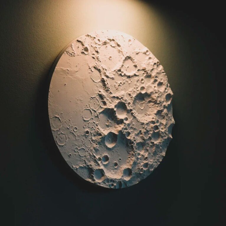 Moon Surface 3D Model: Realistic Visual Representation of Lunar Landscape