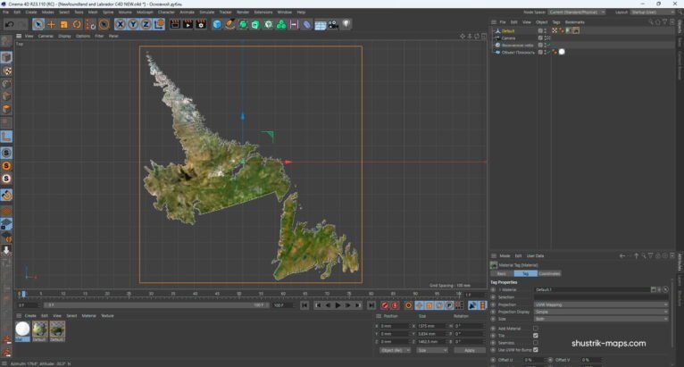 Newfoundland and Labrador Province 3D Model: Realistic Visual ...