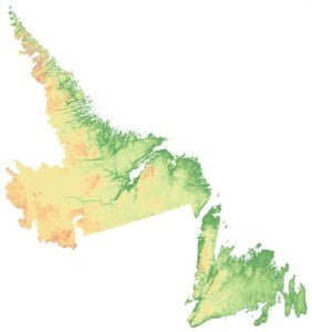 Newfoundland and Labrador Province 3D Model: Realistic Visual ...