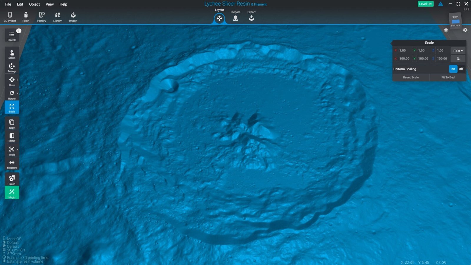 Theophilus Lunar Crater 3D Model: Realistic Visual Representation of ...