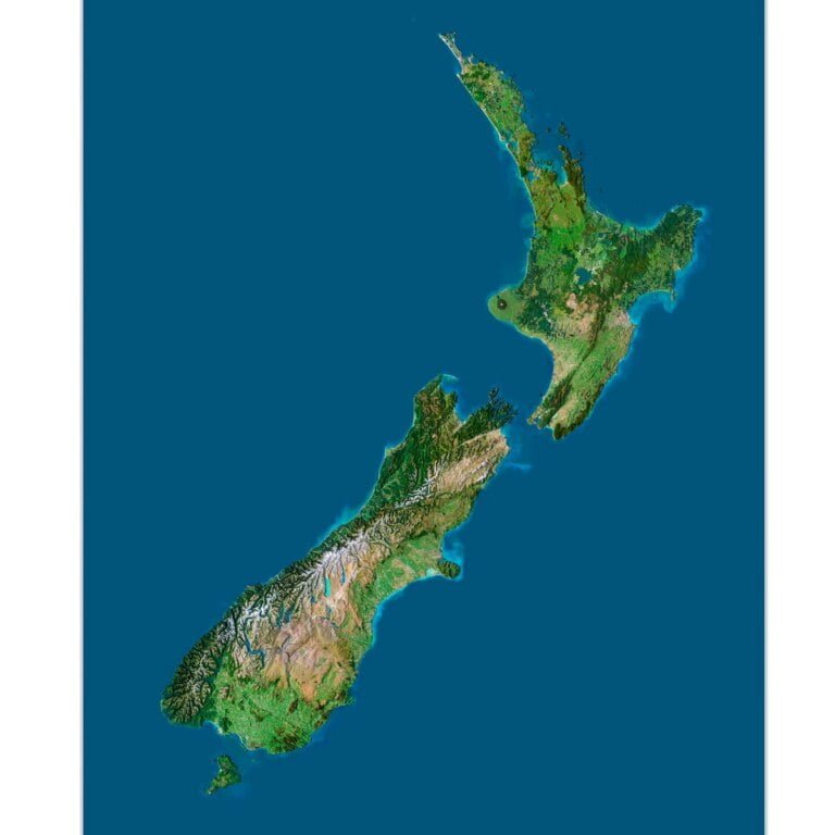 3D Map of New Zealand | Accurate Digital Terrain Model