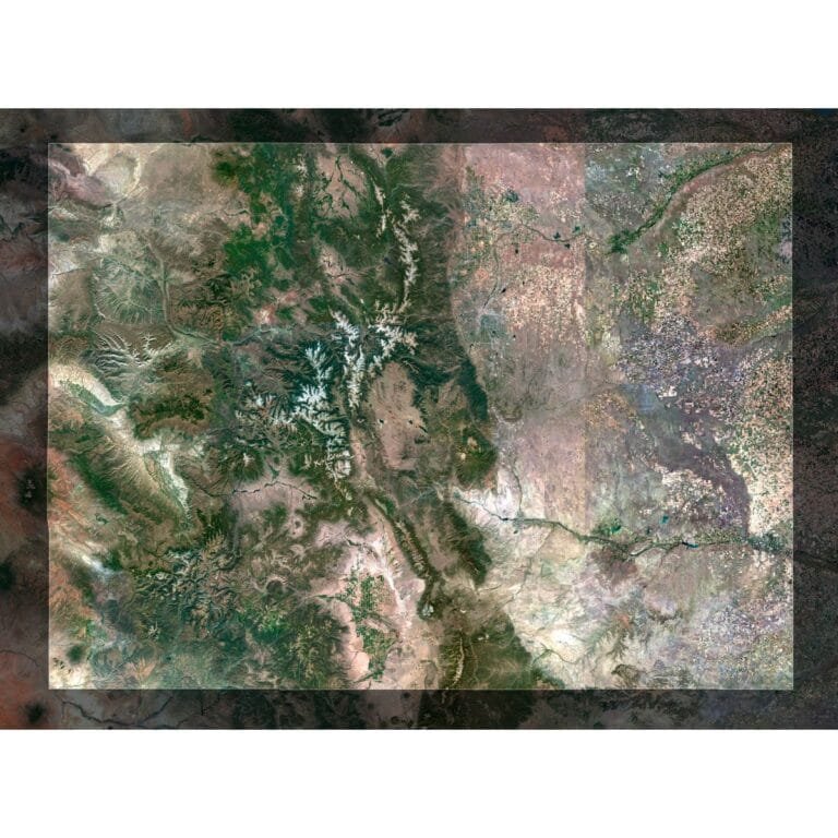 Buy Colorado Satellite Map – Ideal for Education, Decor, and Gifts