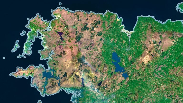 Buy Ireland Satellite Map – Ideal for Education, Decor, and Gifts