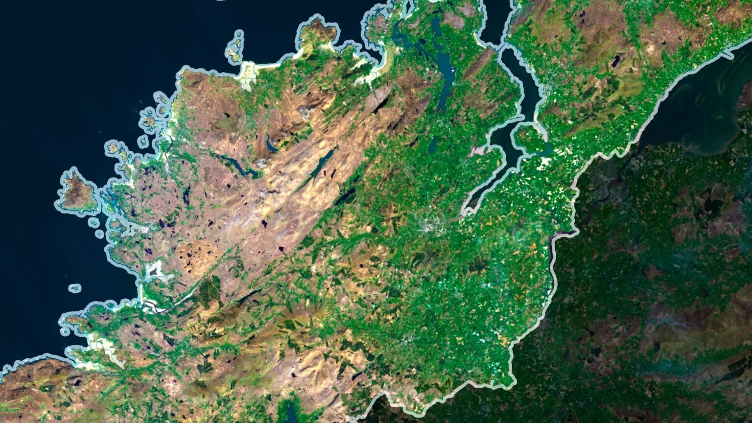 Buy Ireland Satellite Map – Ideal for Education, Decor, and Gifts