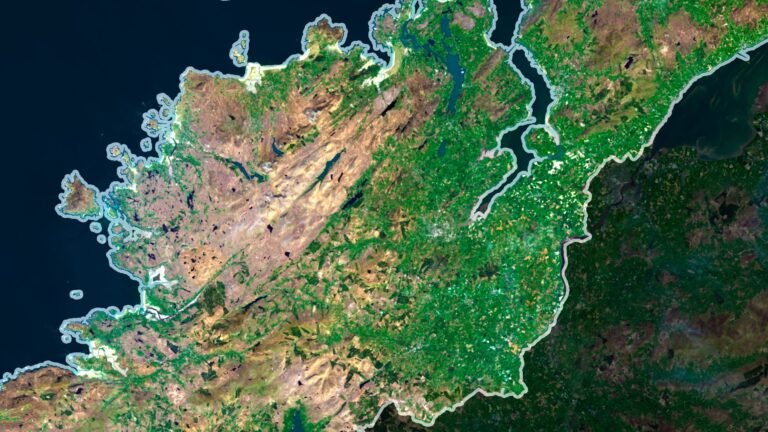Buy Ireland Satellite Map – Ideal for Education, Decor, and Gifts