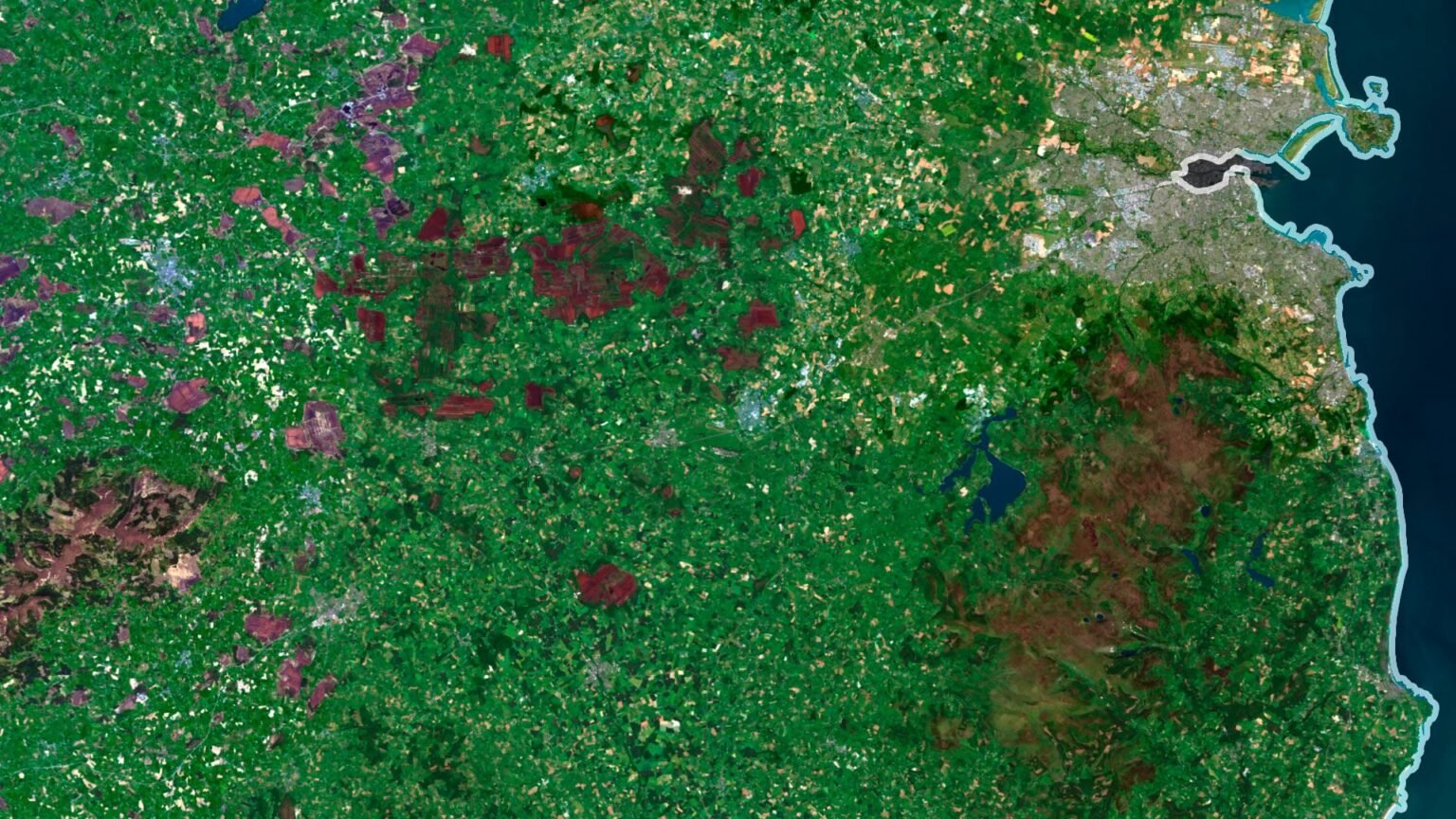 Buy Ireland Satellite Map – Ideal for Education, Decor, and Gifts