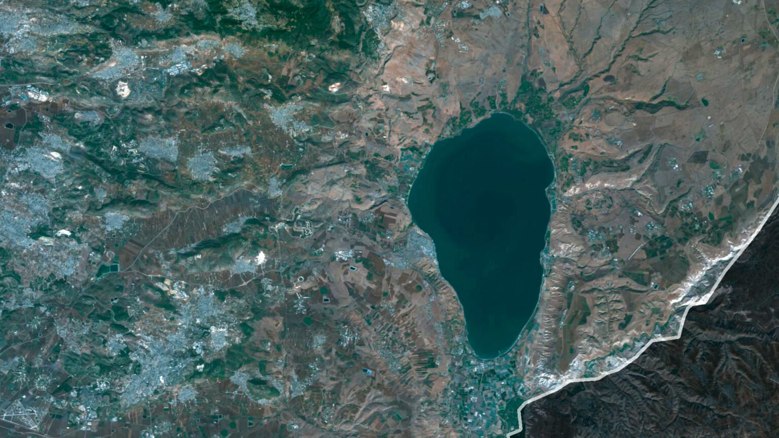 Israel Satellite Map – High Res. TIF Aerial Image & Printable Map