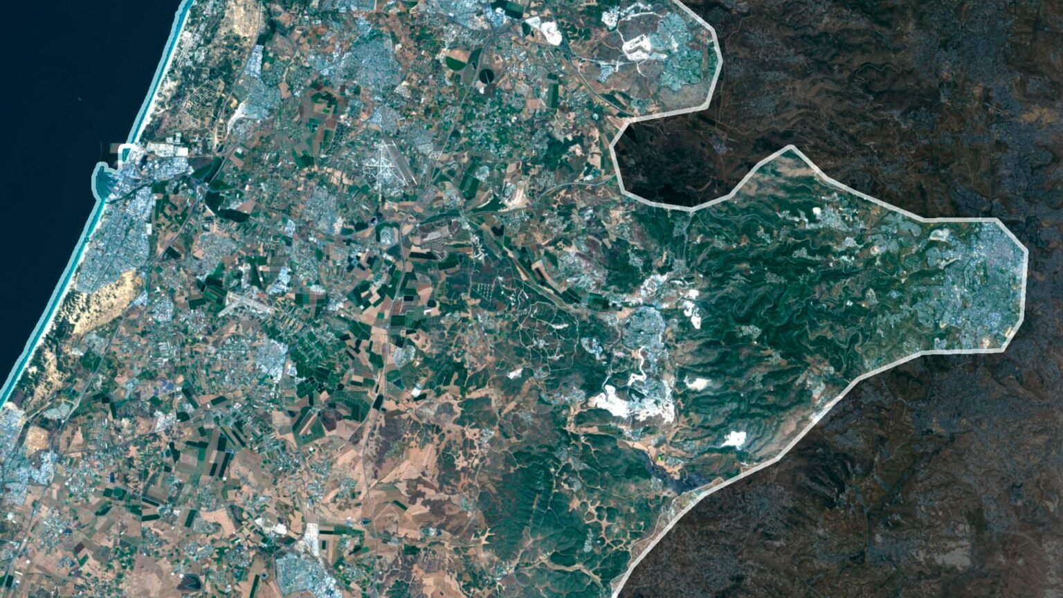 Israel Satellite Map – High Res. TIF Aerial Image & Printable Map