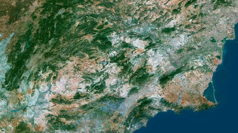 High-Resolution Spain Satellite Map | Detailed Aerial View