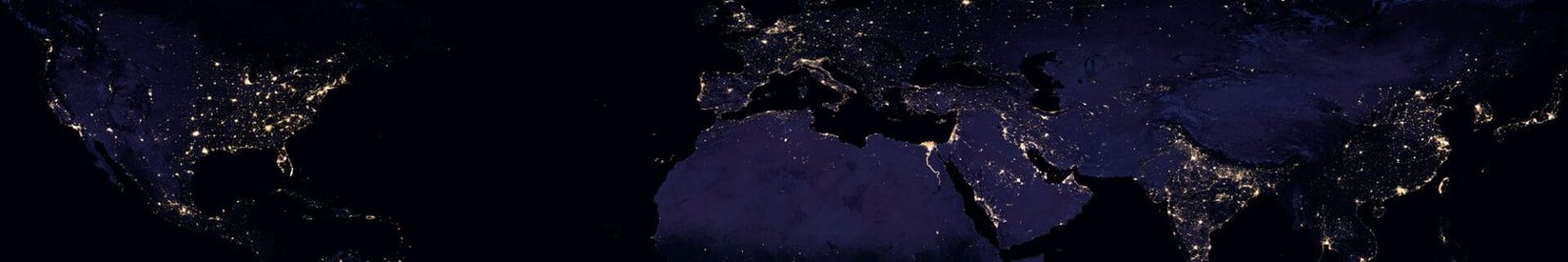 Night Satellite Maps - Stunning Night Time Satellite Imagery