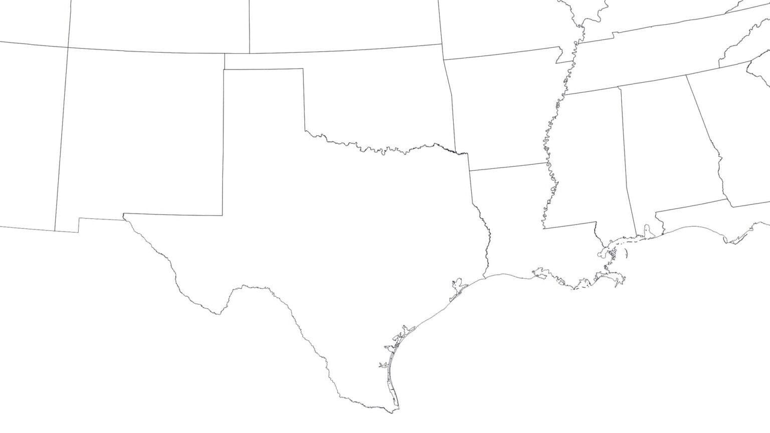 Outline Map of USA with States - High-Quality Vector & Raster Maps