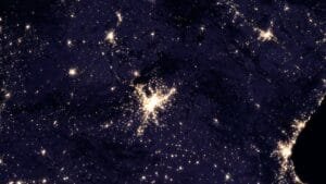 High-Resolution Spain Night Satellite Map | Stunning Night View
