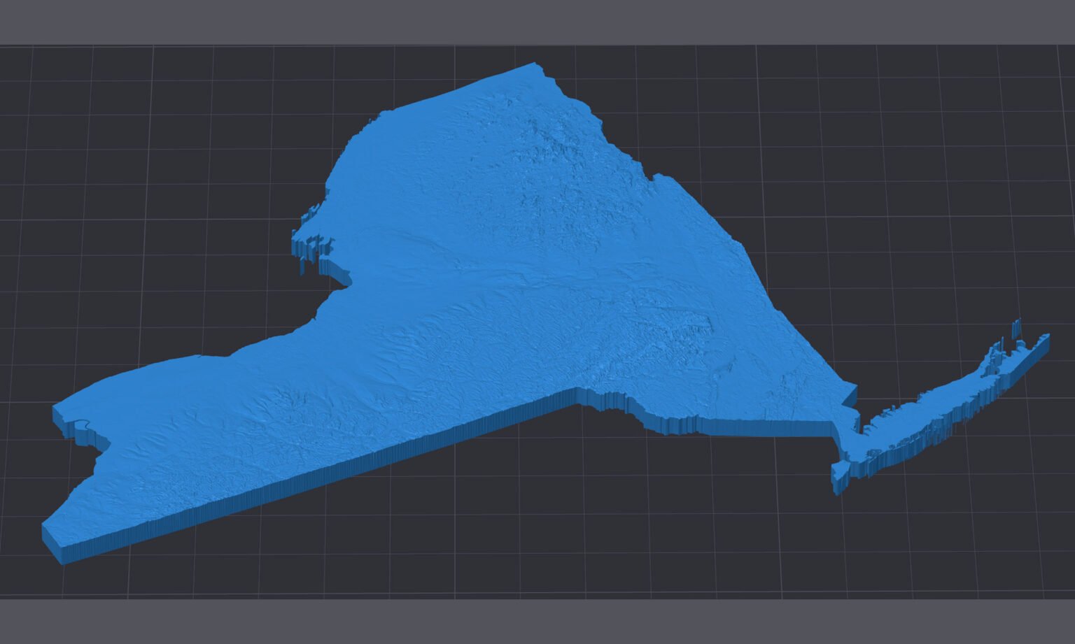 USA 50 States 3D Topographic Map – STL for 3D Printing & CNC