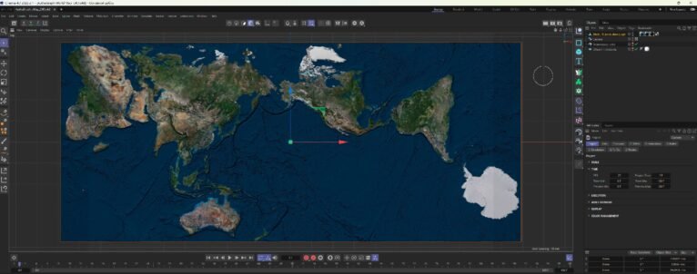 AuthaGraph World Map 3D Model | High-Resolution Earth Projection