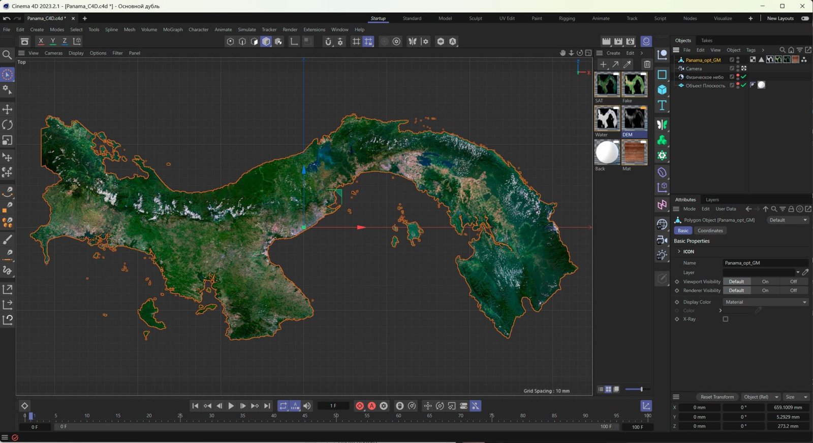 Panama Topographic Map 3D Model – Elevation & Terrain Data