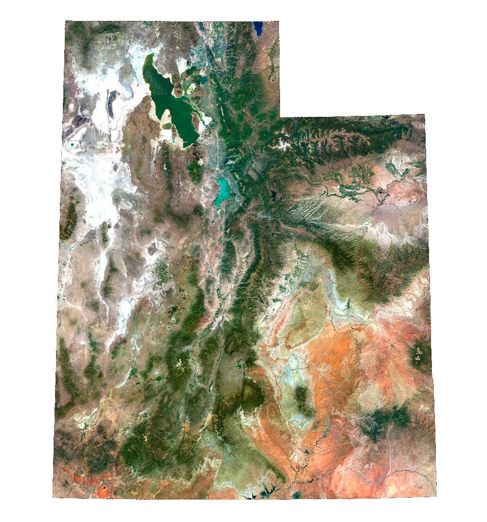 Contiguous 48 USA States 3D Model – High-Quality Visualization