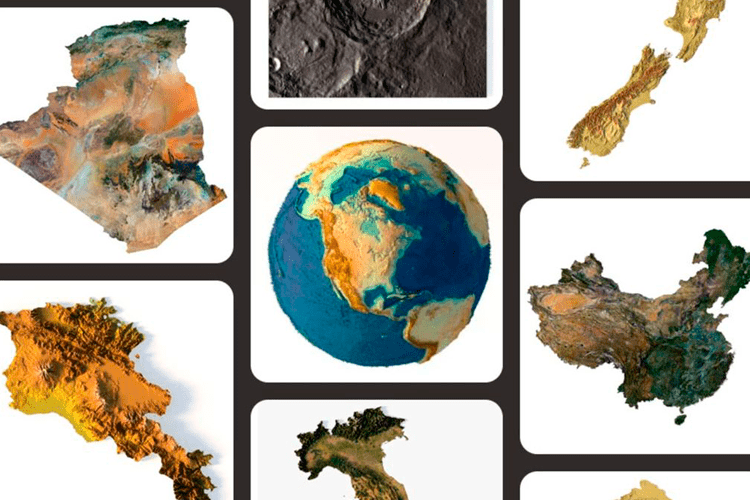 USA States 3D STL Models for 3D Printing & CNC | Topographic Maps